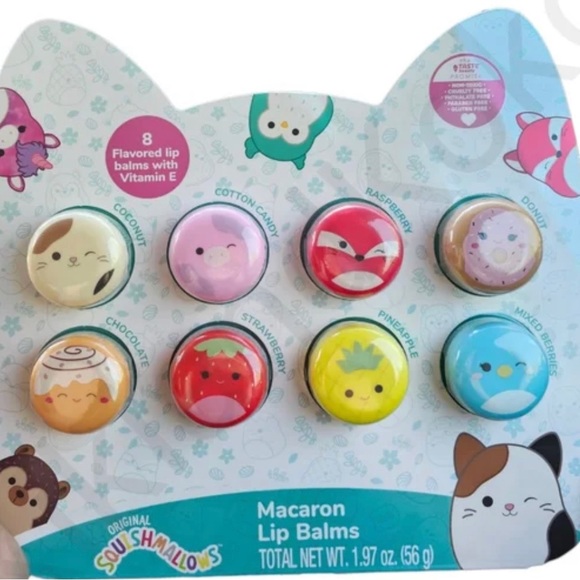 Squishmallows | Makeup | Nwt Pack Of 8 Squishmallow Lip Balms Flavored ...